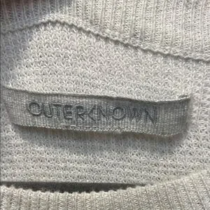 Outerknown | Sweaters | Outerknown Ivory Crewneck Sweater With Vibrant ...